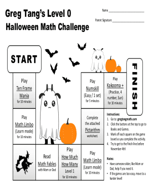 Fillable Online Greg Tang's Level 1 Fax Email Print - pdfFiller