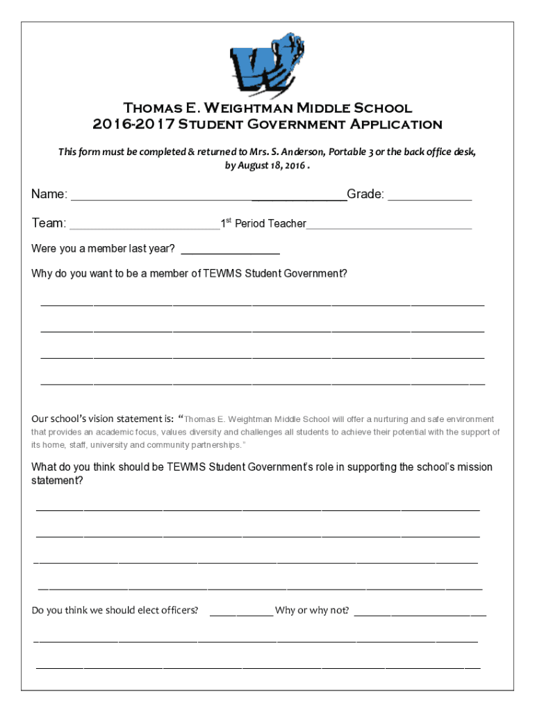 Fillable Online tewms pasco k12 fl Student Absence FormThomas E. Weightman Middle School Fax ...