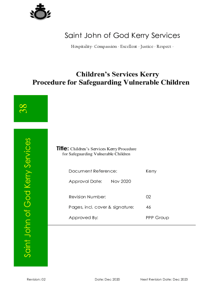 Fillable Online 38-Childrens-Services-Kerry-Procedure-for-Safeguarding- ... Fax Email Print ...