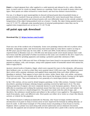 Fillable Online Oiling Out and the Cause of Dead Spots in Oil Paintings ...