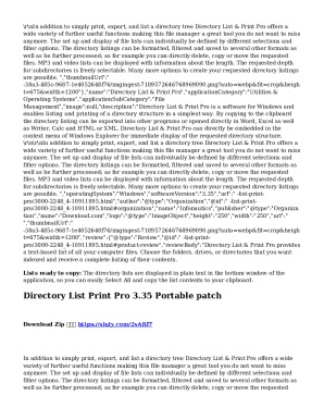 Fillable Online Tutorials of Directory List & Print Pro for Windows Fax ...