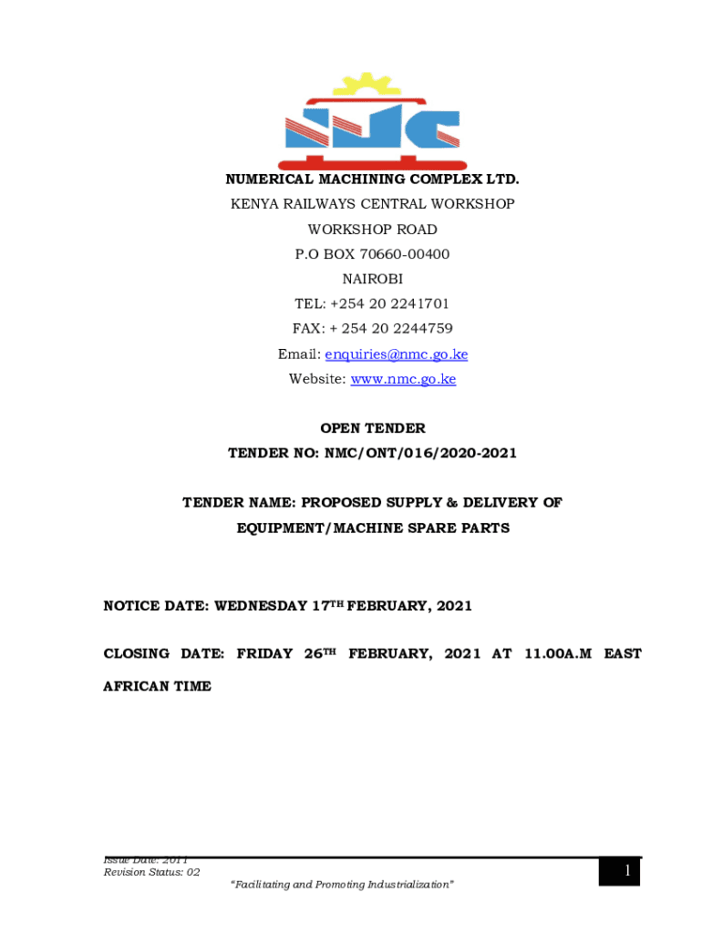 Fillable Online Fillable Online NUMERICAL MACHINING COMPLEX ... Fax ...