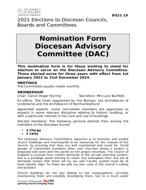 General Assembly Nominating Committee - How Can I Apply? Doc Template ...