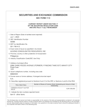 Fillable Online Certificate of Permit to Offer Securities for Sale, 2nd ...