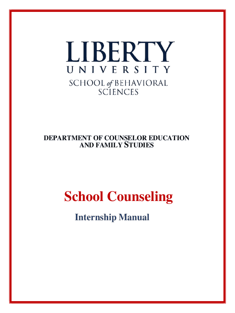 Fillable Online A Guide to Practicum and Internship for School Counselors ... Fax Email Print ...