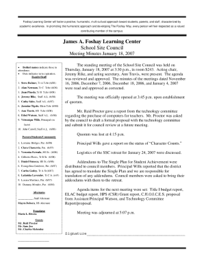 Completable En línea Foshay Learning Center will foster a positive ...