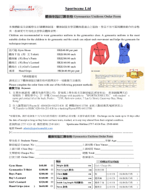 Fillable Online Dress Code - Renaissance Gymnastics Academy Fax Email ...