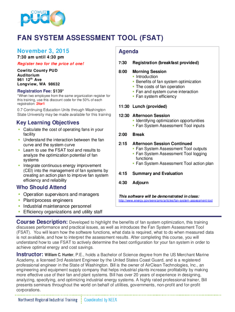 Fillable Online Fan System Assessment Tool User Manual Fax Email Print ...