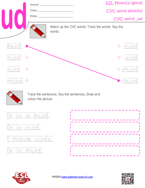 Fillable Online CVC Words Phonics Worksheets and Teaching Resources Fax Email Print - pdfFiller