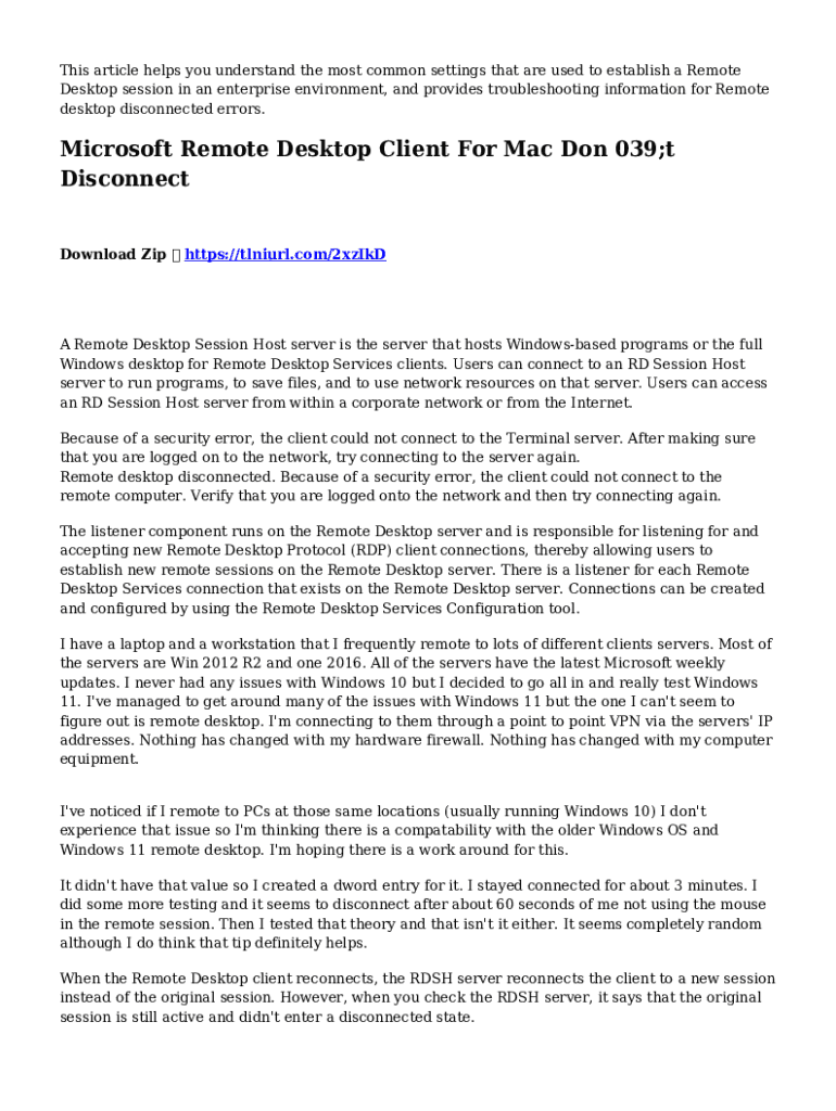 Fillable Online How to set up Remote Desktop for Exchange Server ...