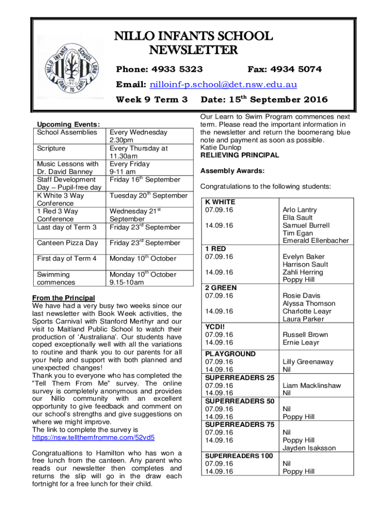 Fillable Online Day Pupil-free day Fax Email Print - pdfFiller