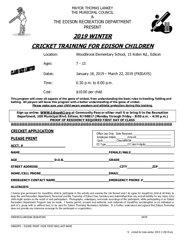 Fillable Online Edison Mayor Thomas Lankey drops bid for reelection Fax ...