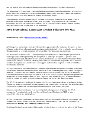 Fillable Online What Is A Landscape Designer - Everything You Need To ...