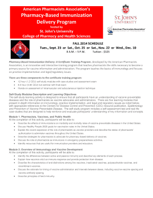 Fillable Online stjohns American Pharmacists Association s Pharmacy ...