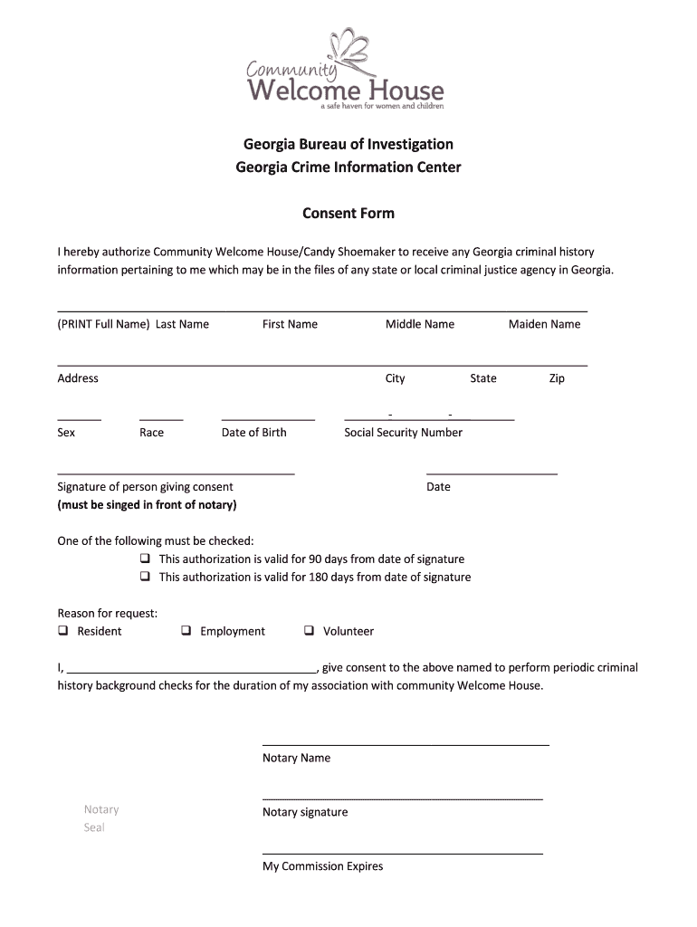 Fillable Online Georgia Bureau of Investigation Georgia Crime ...