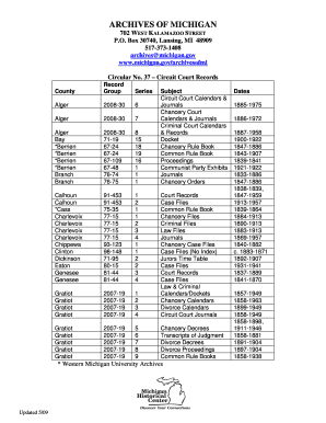 Fillable Online michigan 37 Circuit Court Records Fax Email Print ...