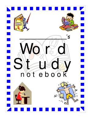 Fillable Online rocketlaunchers Word Study Notebook Ideas - Rocket ...