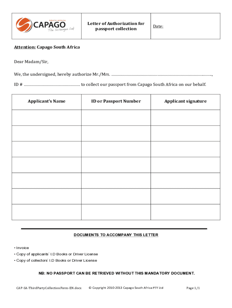 Fillable Online capago application form Fax Email Print - pdfFiller