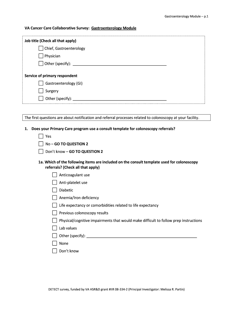 Fillable Online hsrd minneapolis med va VA Cancer Care Collaborative ...