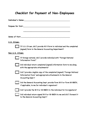 Fillable Online home ncifcrf Checklist for program areas.xls Fax Email Print - pdfFiller
