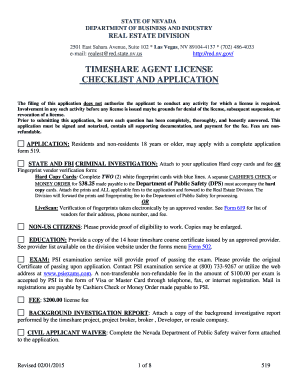Form 519 - Nevada Real Estate Division - State Of Nevada - Fill and ...