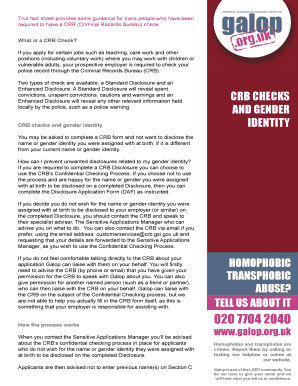 Fillable Online galop org CRB Checks & Gender Identity.indd - Galop ...