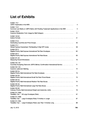 Fillable Online pe usps Common Law Marks or USPS Marks with Pending ...