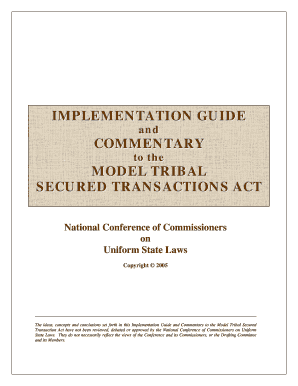 Fillable Online bia Implementation Guide and Commentary - Uniform Law ...