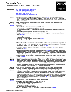 Fillable Online pe usps Designing Flats for Automated Processing - pe ...