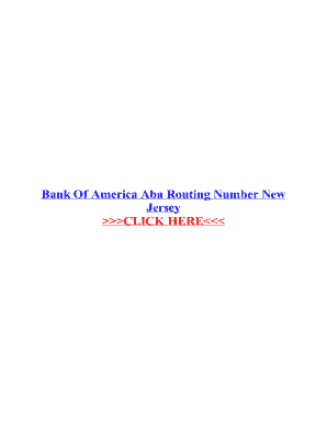 Fillable Online Bank Of America Aba Routing Number New Jersey Fax Email ...