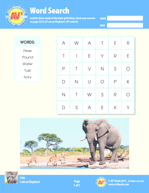 Fillable Online Key Words Match-Up Word Search - AV2 Books Fax Email ...
