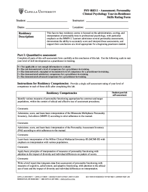 Fillable Online PSY-R8311 Revised Skills Rating Form Learners Post-lab.doc Fax Email Print ...