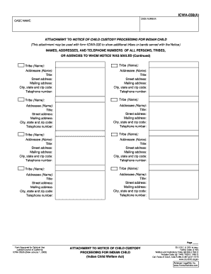 Fillable Online alpine courts ca ICWA-030(A).v8 101007 mc.ofm Fax Email ...