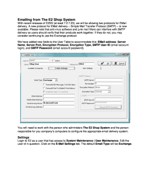 Fillable Online Emailing from The E2 Shop System docx - Shoptech The E2 ...