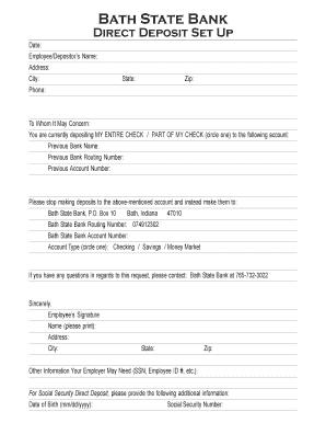 Fillable Online Bath State Bank Fax Email Print - pdfFiller