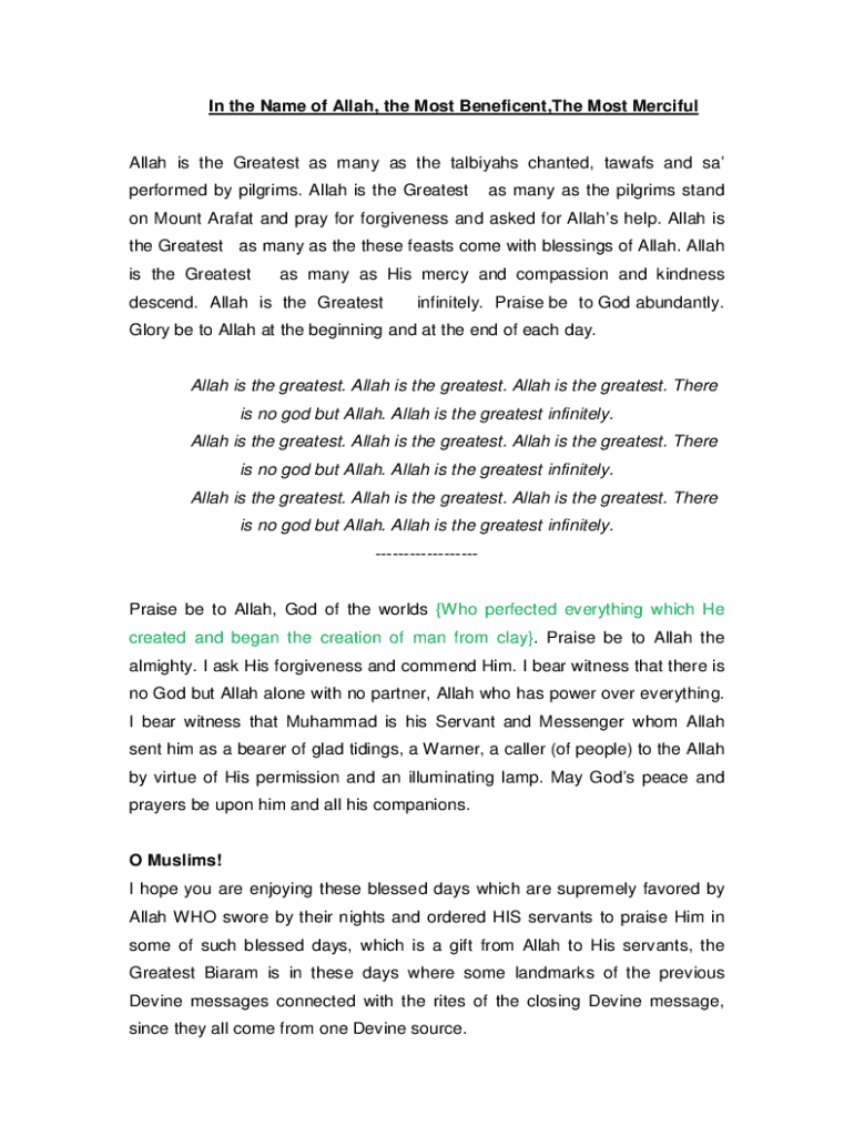 Fillable Online In the Name of Allah, the Most Beneficent,The Most ...