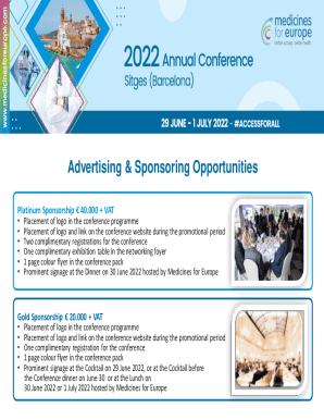 Fillable Online INTRODUCTION. SPONSORSHIP BENEFITS Sponsor ... Fax ...