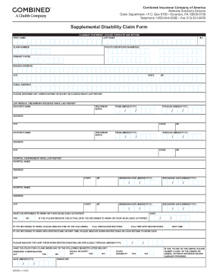 Fillable Online combined-CI-claim-form.pdf - My Benefits Portal Fax ...
