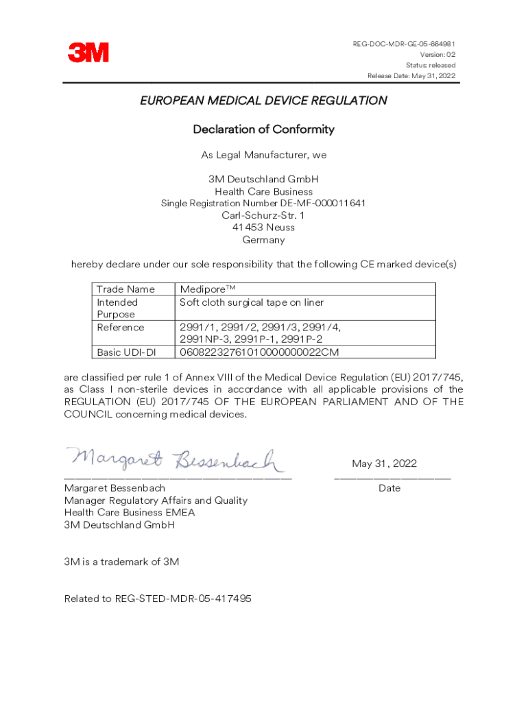 Fillable Online 3M Announces Filing of Form 10 Registration Statement ...