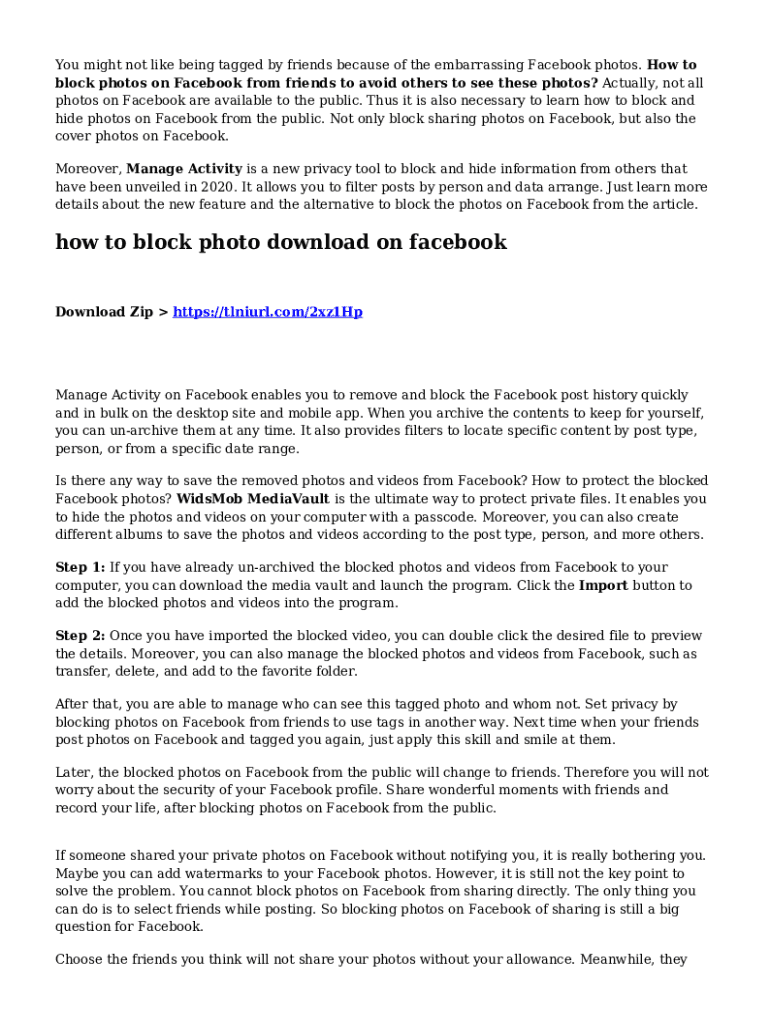 Fillable Online I was tagged in a rather embarrassing post on Facebook ...