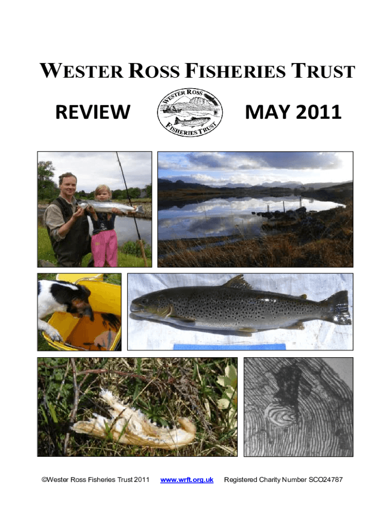 Fillable Online A map of Wester Ross Fisheries Trust area, indicating ...