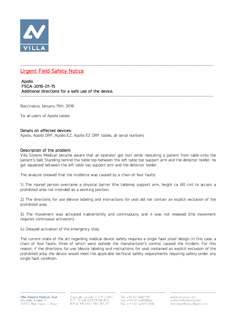 Fillable Online To: all users of Apollo tables Fax Email Print - pdfFiller