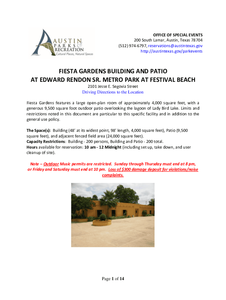 Fillable Online FIESTA GARDENS BUILDING AND PATIO AT EDWARD ... Fax ...
