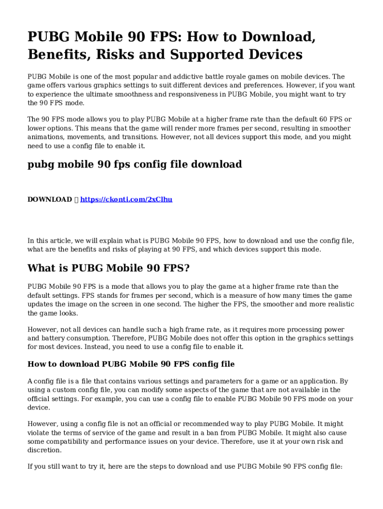 Usercustom Ini 90fps - Fill Online, Printable, Fillable, Blank | pdfFiller