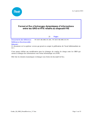 Remplissable En Ligne EnvoyerRTE vos donnes de rfrence sur le ...