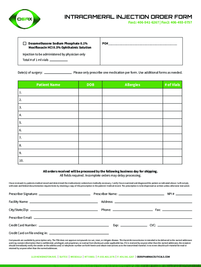 Fillable Online Safety of intracameral application of and ... Fax Email Print - pdfFiller