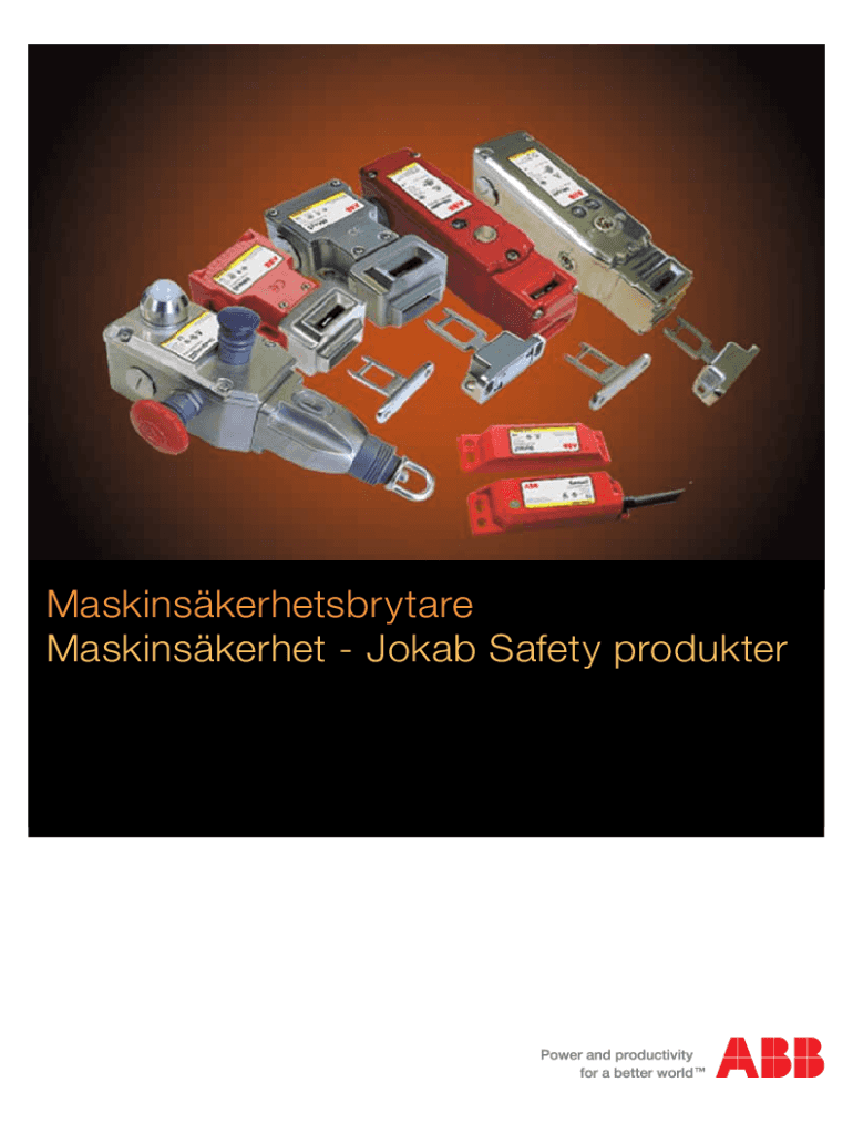 Fillable Online Direktiv och standarder maskinskerhet fd Jokab Safety ...