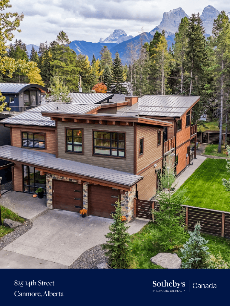 Fillable Online 825 14Th Street, Canmore, AB, T1W 1W7 - house for sale ...
