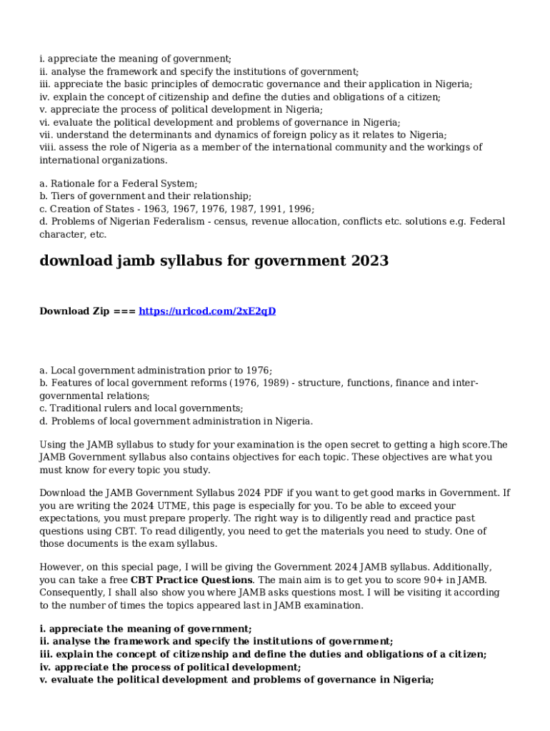 Fillable Online appreciate the meaning of government; Fax Email Print - pdfFiller