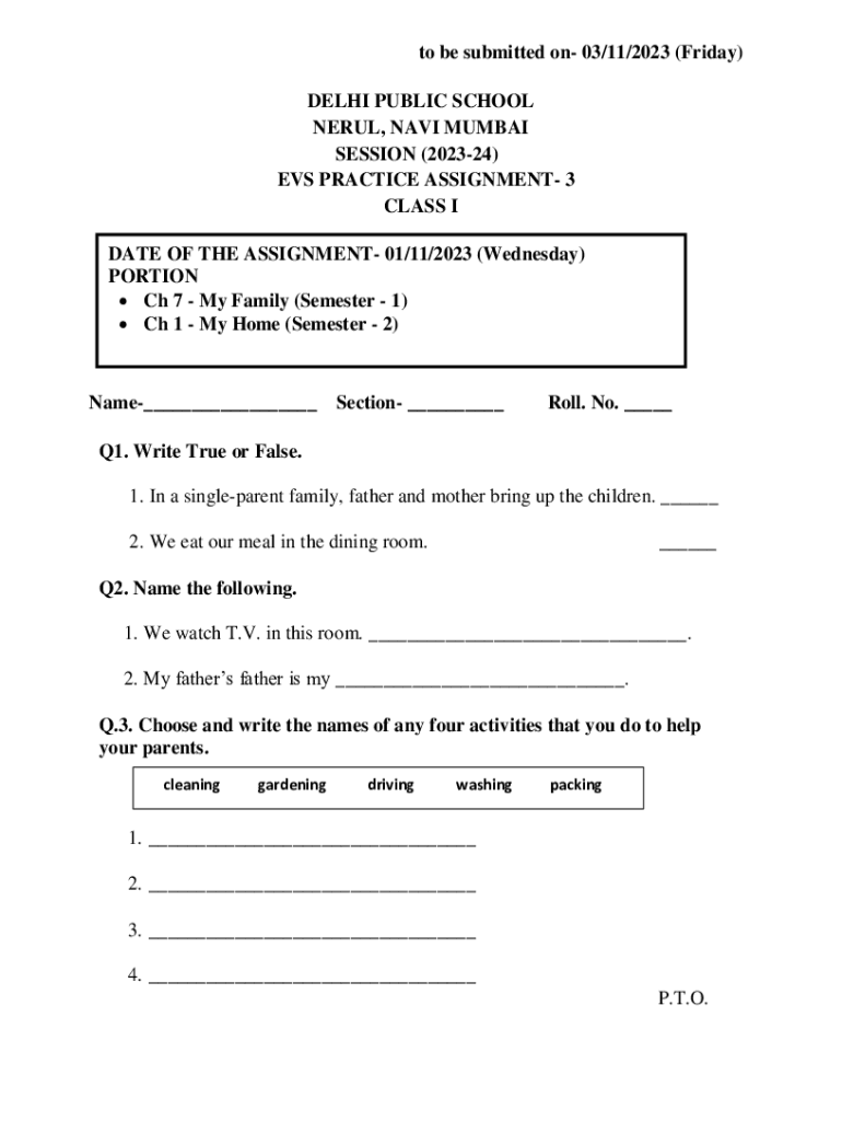 Fillable Online DAV Public School NERUL, NAVI MUMBAI Fax Email Print ...